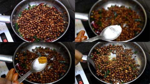 Tempered Chickpeas | Easy Senagalu Talimpu | Senaga Guggillu